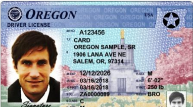 Elements of a Valid Oregon ID - ABC Server Training