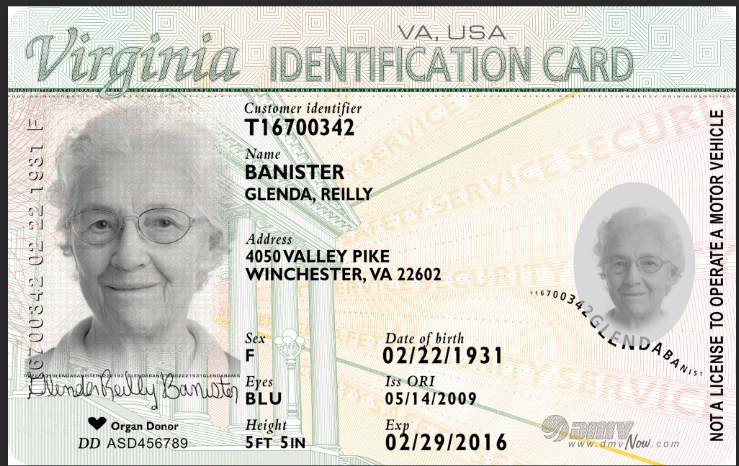 VA DMV ID CARD - ABC Server Training